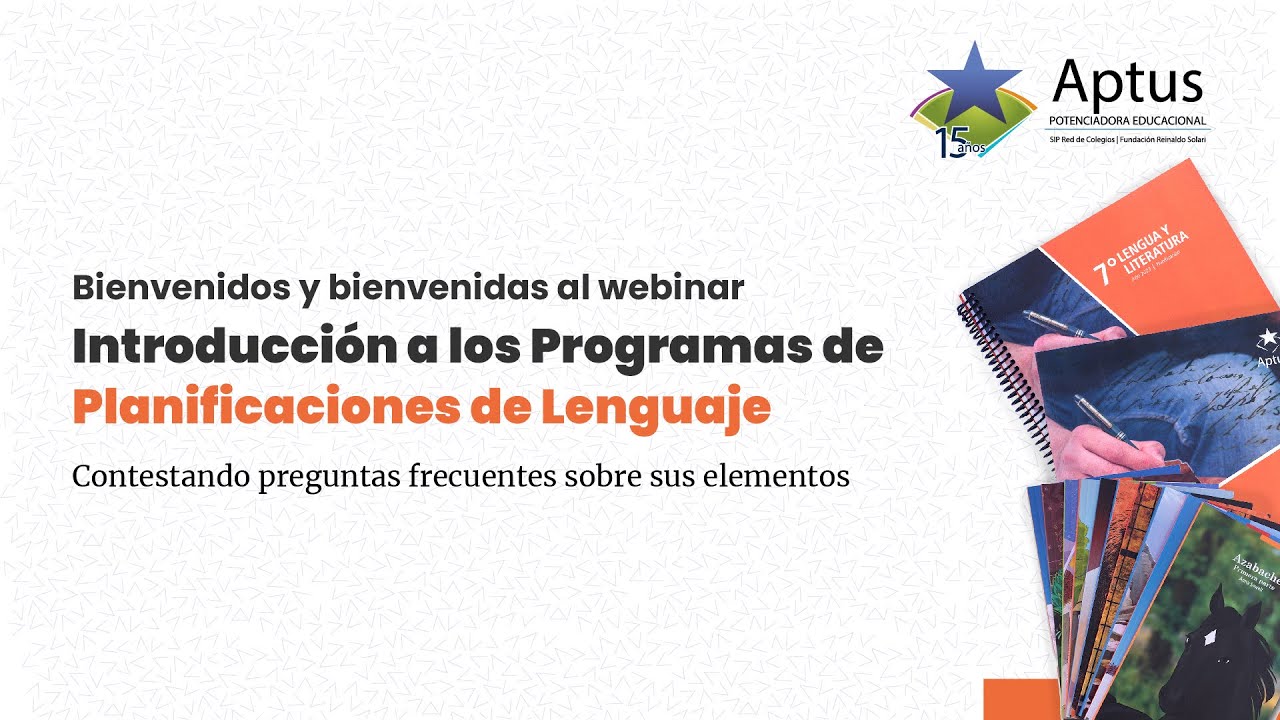Webinar programa de planificaciones de Lenguaje Aptus 2024 - YouTube
