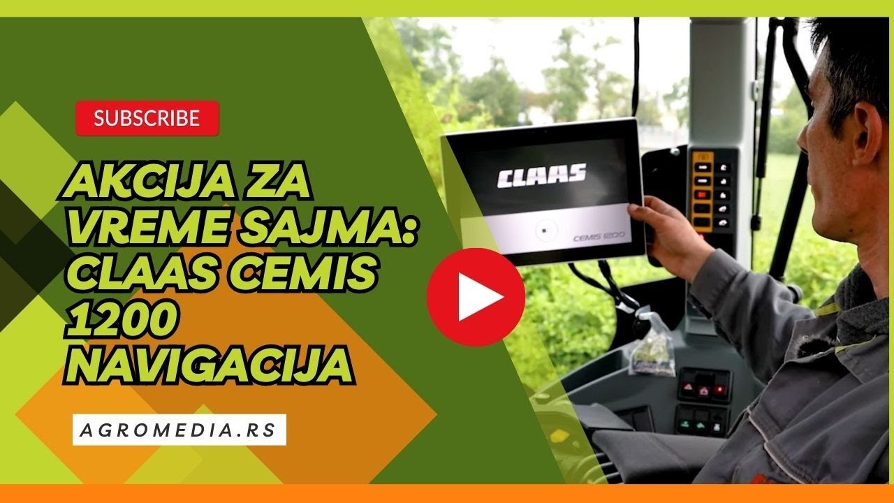 CLAAS CEMIS 1200: NAVIGACIJA za precizan i lak rad! - YouTube