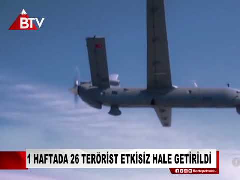 1 HAFTADA 26 TERÖRİST ETKİSİZ HALE GETİRİLDİ
