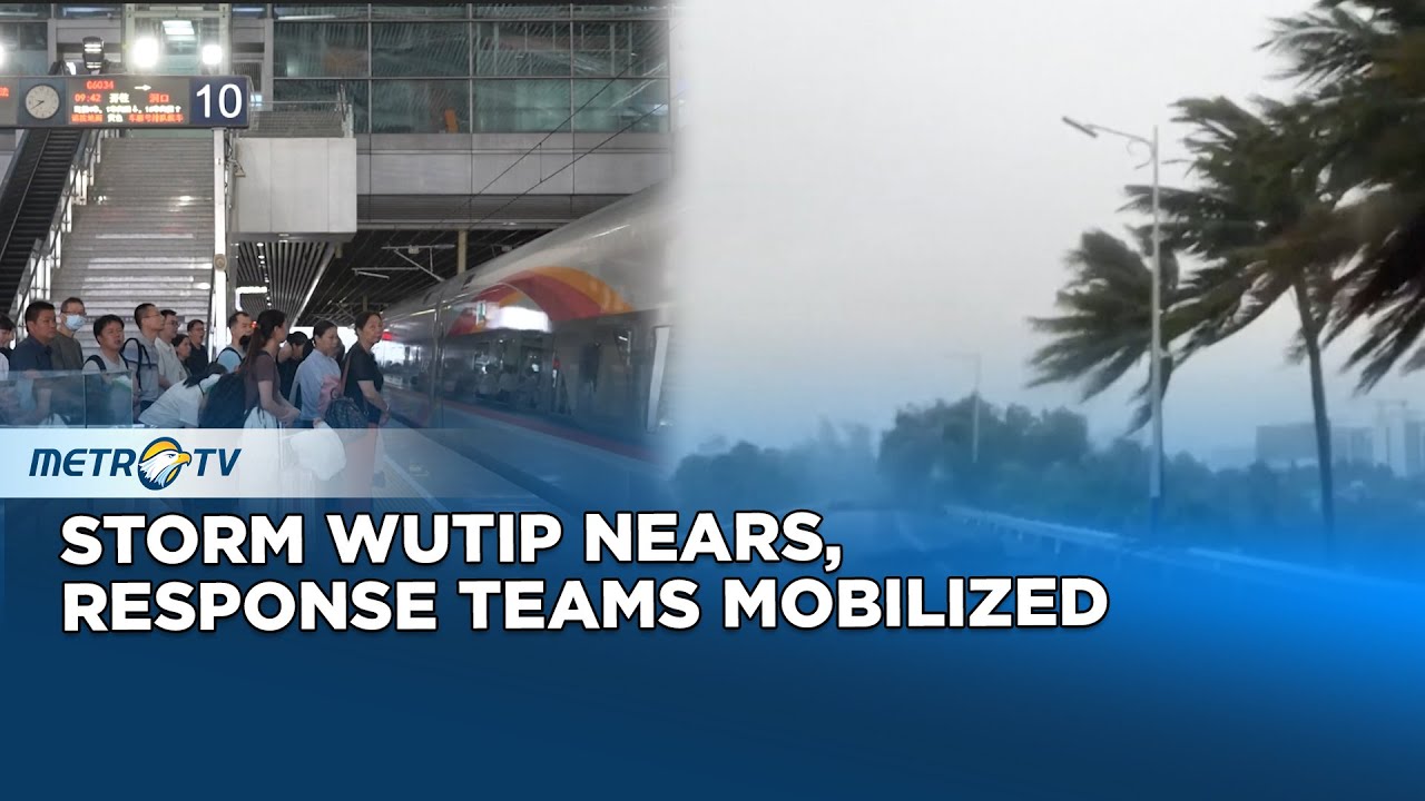Typhoon Wutip Triggers Emergency Responses Before Making Landfall - YouTube