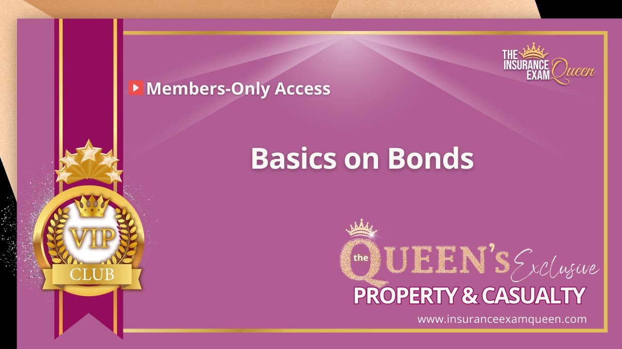 Basics on Bonds for the P&C Insurance Exam - Exclusive P&C Listen and Learn - YouTube