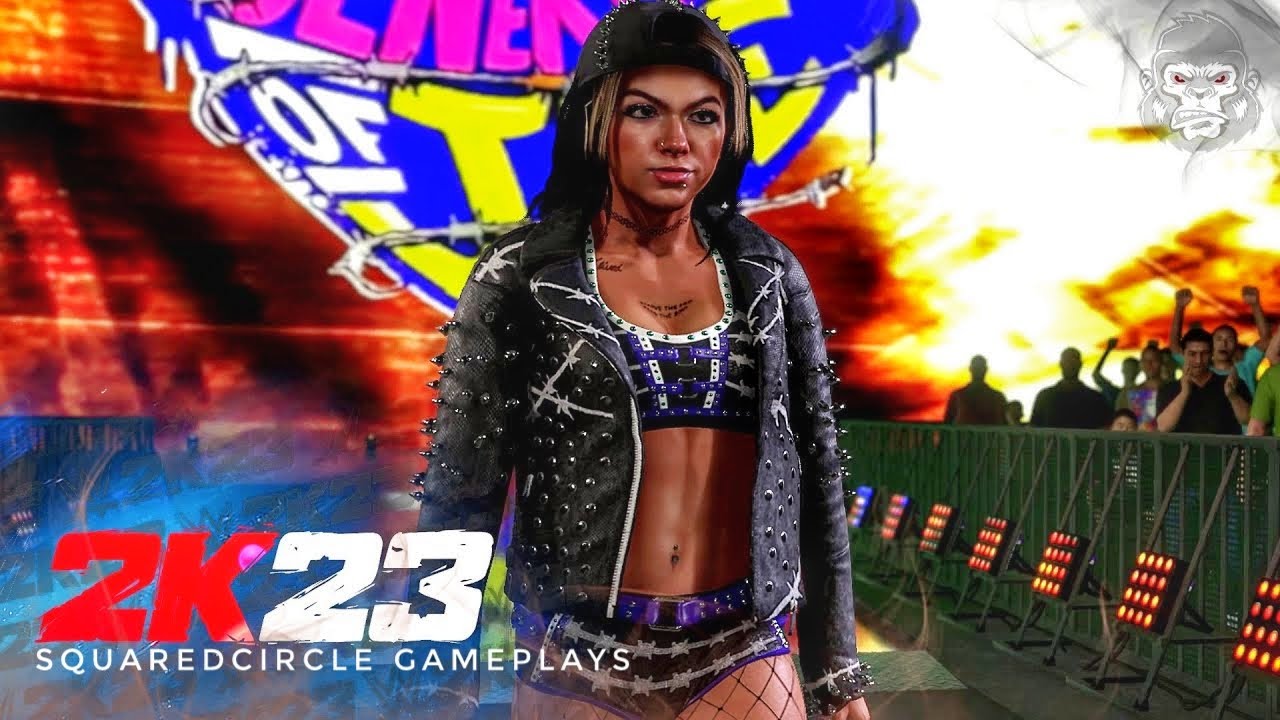 WWE 2K23 Cora Jade Updated Model w/ New Theme | WWE 2K23 Mods - YouTube