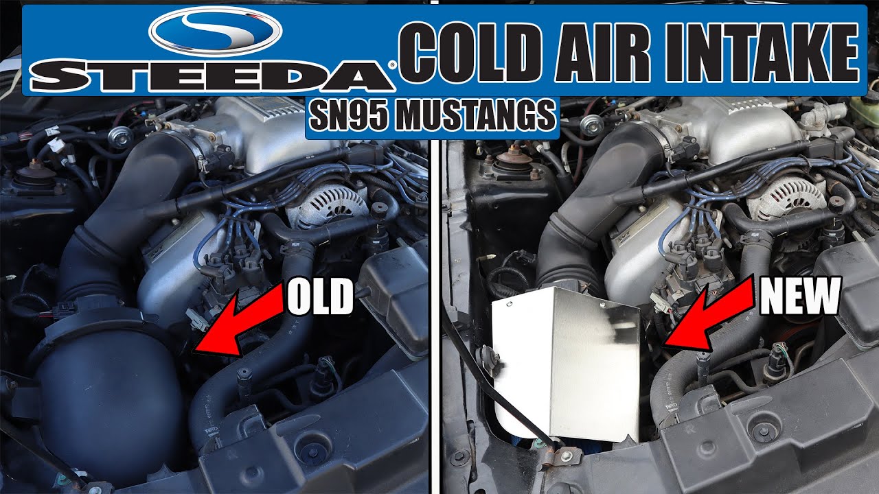 STEEDA Cold Air Intake On SN95 Mustang | 1996-2001 Mustang GT/Cobra ...