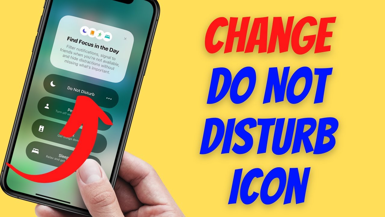 How To Change Do Not Disturb Icon On iPhone - YouTube