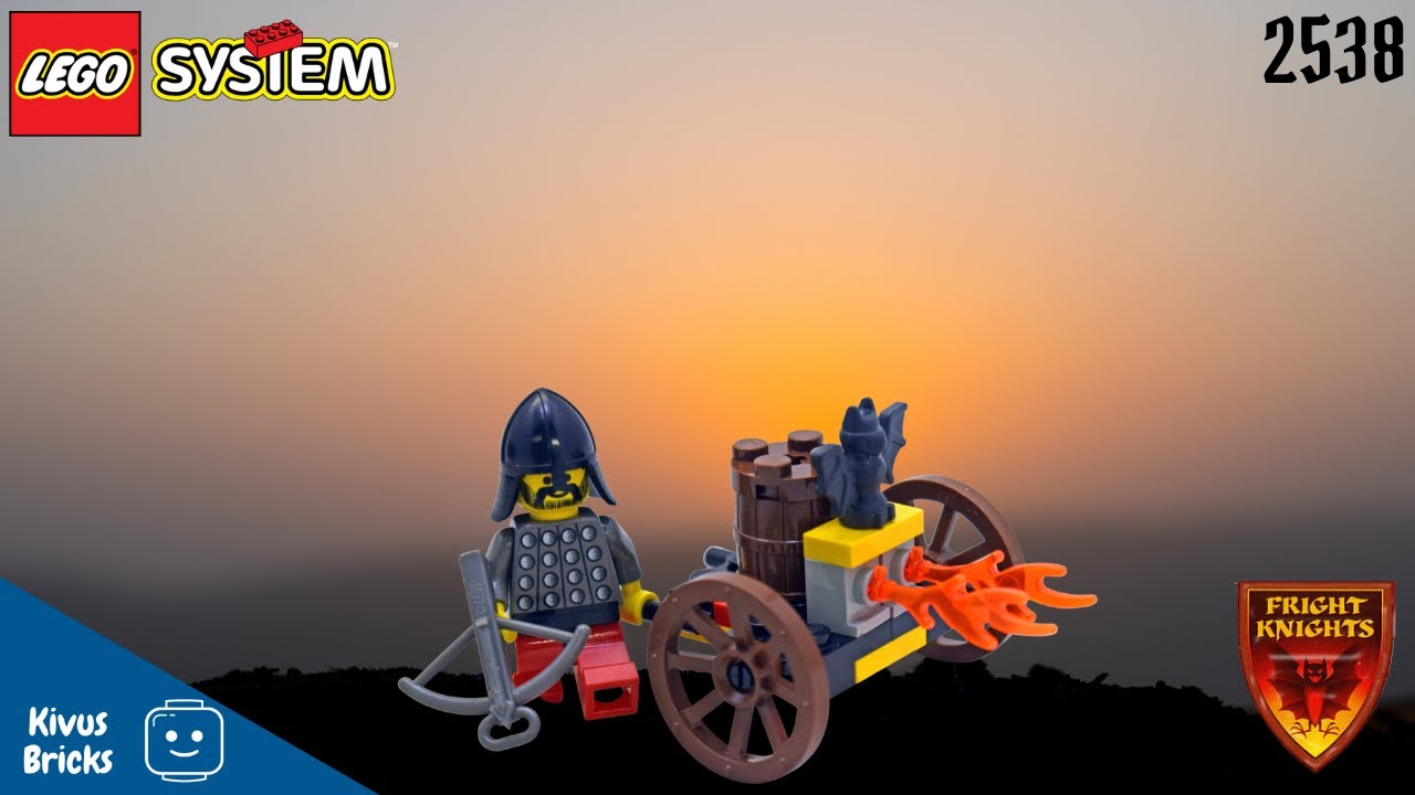 Lego Fright Knights Fire Cart 2538 - YouTube