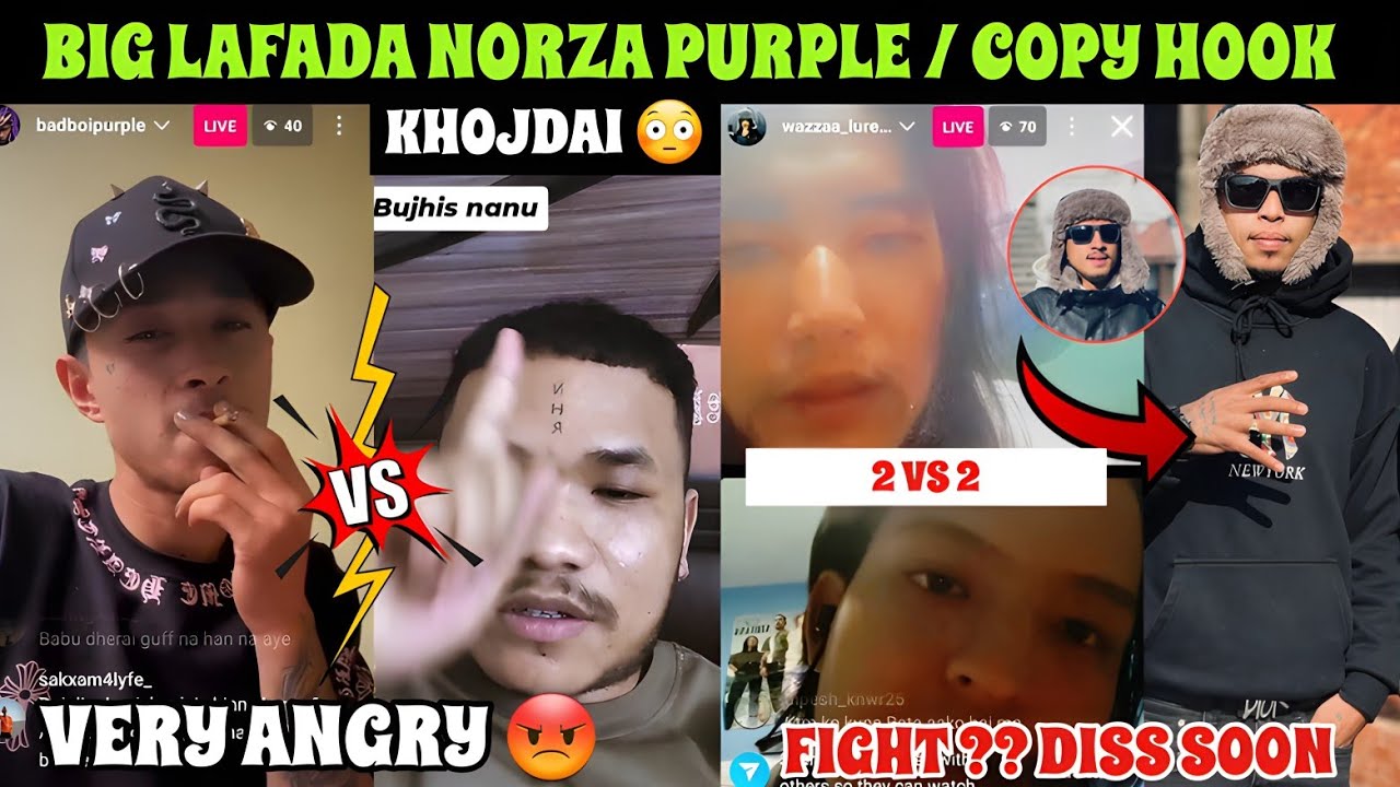 NEPHOP BIG LAFADA 😳 PURPLE VS LIL NORZA | MESHU HOOK COPY ! RZE ABOUT ...