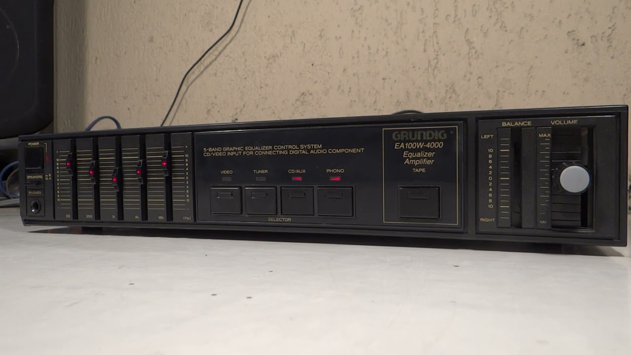AMPLIFICADOR INTEGRADO GRUNDIG AW-4000 ARGENTINA 1987 TORREVADO - YouTube