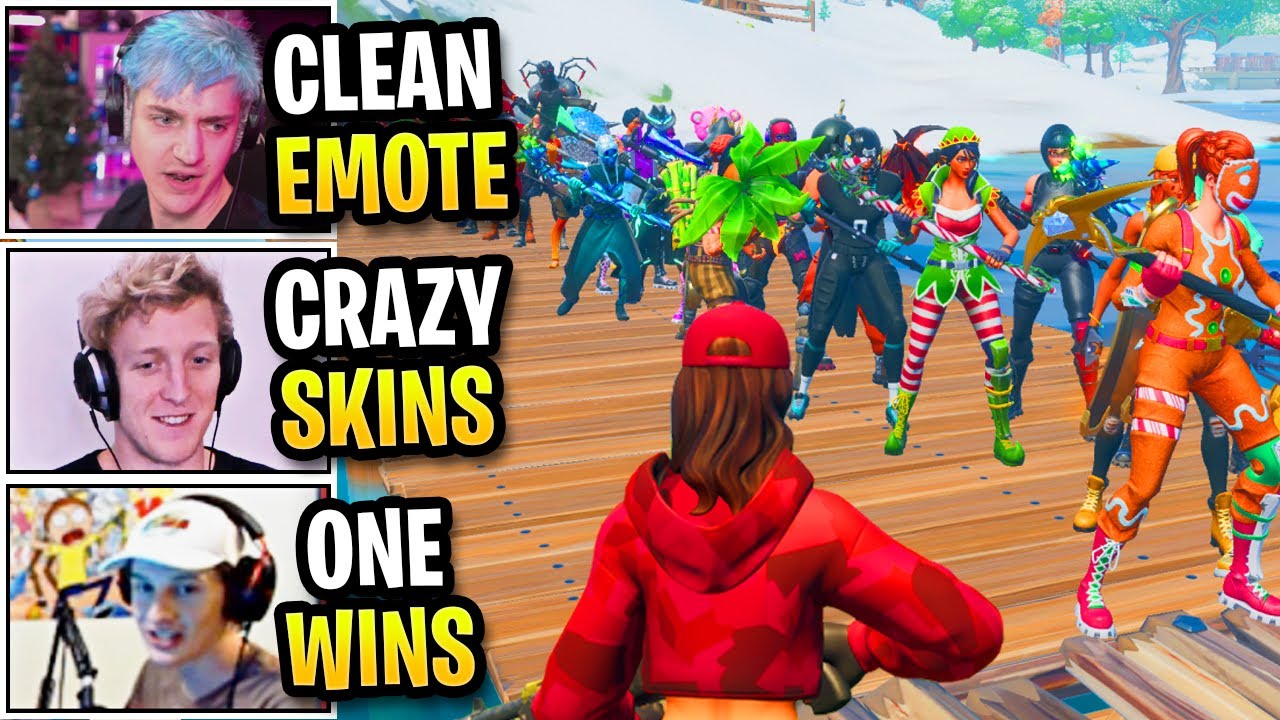 Streamers Host Epic Freestyle Skin & Emote Contest in Fortnite - YouTube