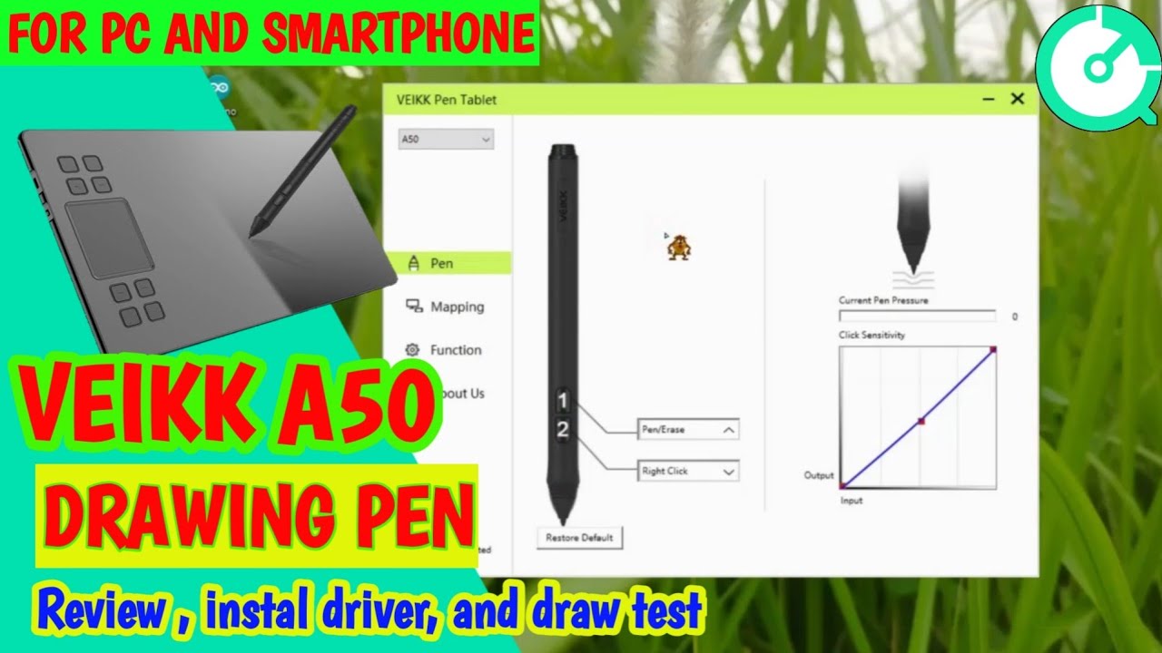 Veikk A50 Pen Tablet Review and Tutorial - YouTube