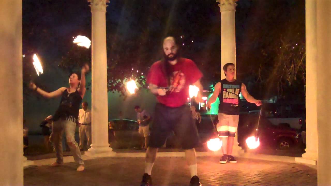 062212 Dean Zeller with Devilsticks, Megan Bode and Cameron Strother ...