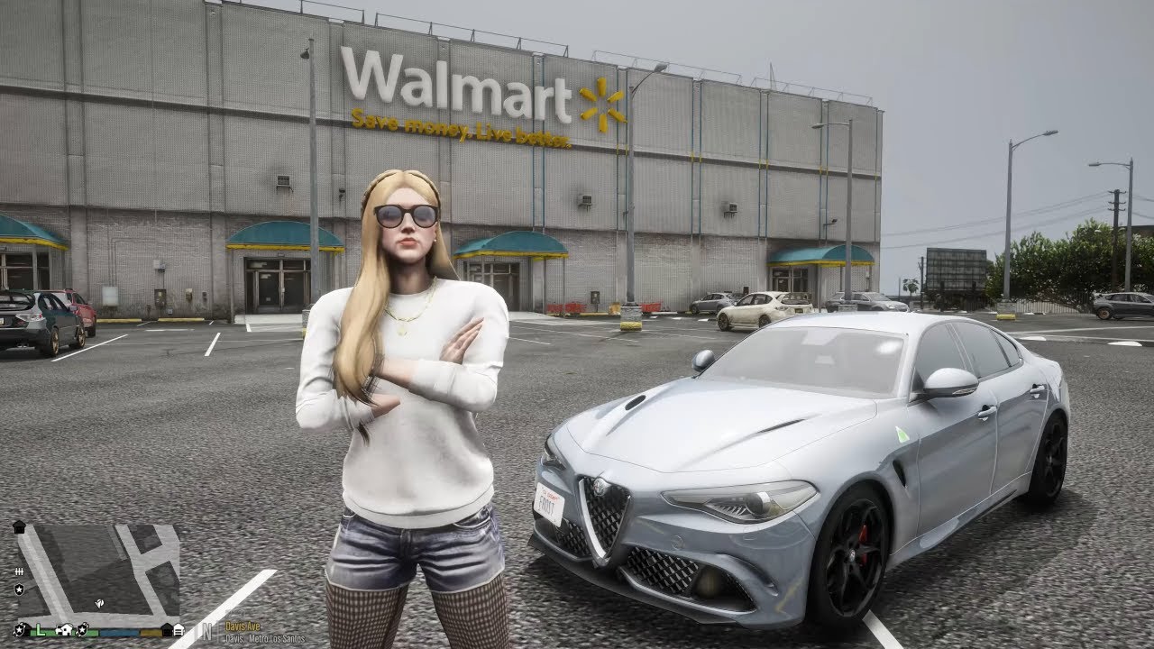 Gta 5 Let's Go To Work As a Freelance Driver - WALMART Employees ...