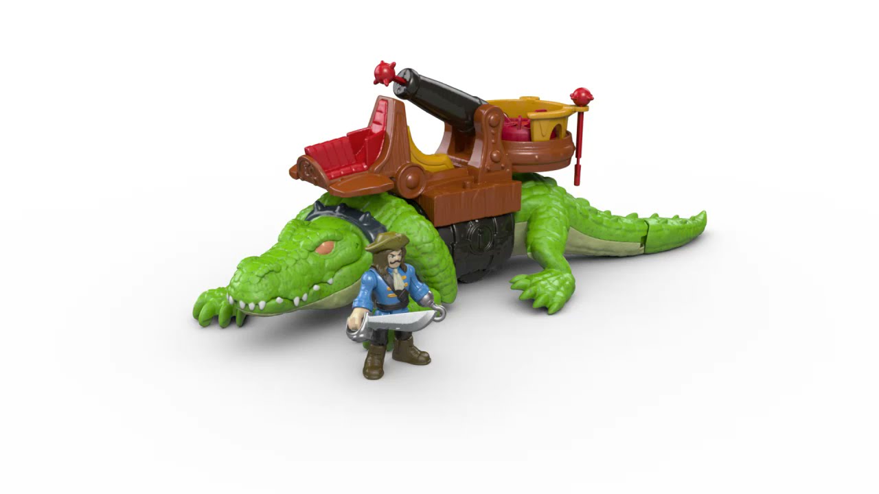 Fisher-Price Imaginext Walking Croc & Pirate Hook - YouTube