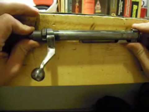 Mauser style bolt dissasembly m1917-gunsmithing - YouTube