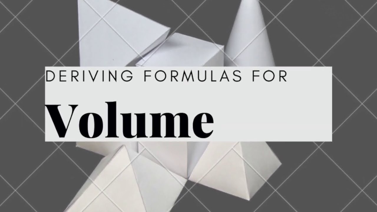 Math 10C: Deriving Formulas for Volume - YouTube