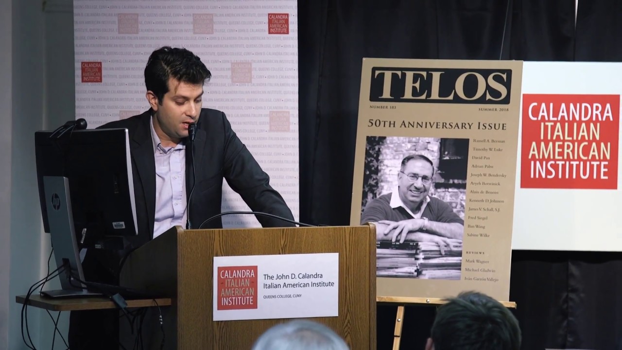 Jacob Siegel at the Telos 50th Anniversary Event - YouTube