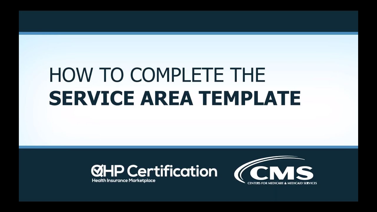How to Complete the Service Area Template - YouTube