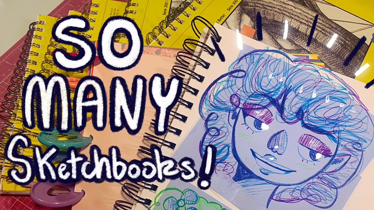 BIG MESSY SKETCHBOOK TOUR! 2023 - YouTube