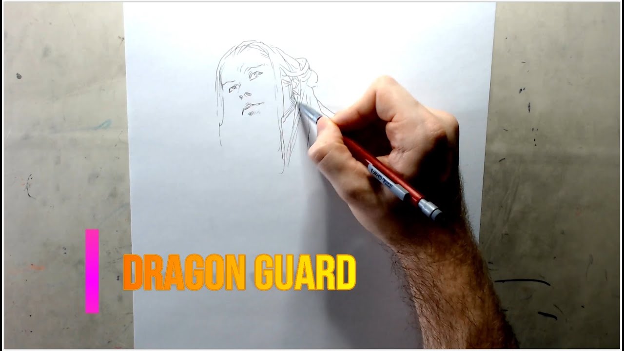 Drawing DRAGON GUARD GUY - YouTube