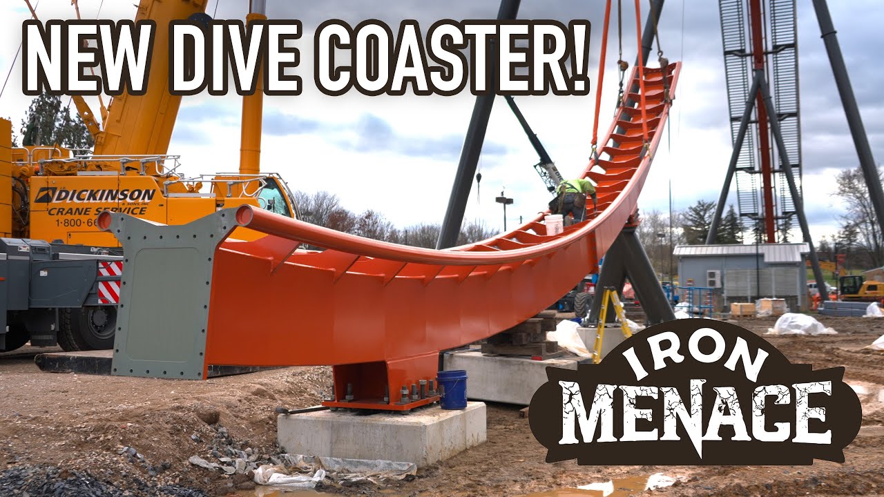 EXCLUSIVE Iron Menace Construction Tour | The First Drop is Going In ...