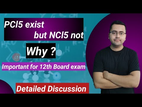 PCl5 exists but NCl5 not why? | P Block elements | Very Important For ...