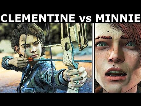 Clem Tries To Shoot Minnie Five Times - Minerva vs Clementine Fight ...