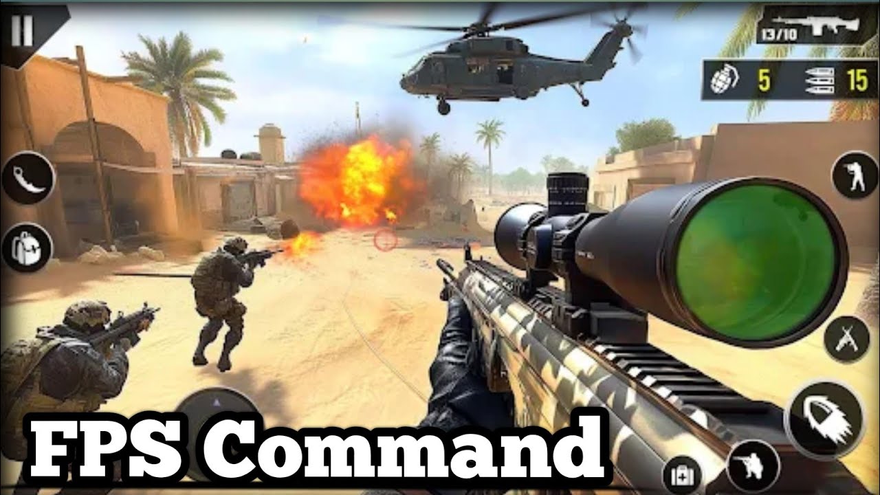 FPS Commando Shooting Game | Android Gameplay #action - YouTube