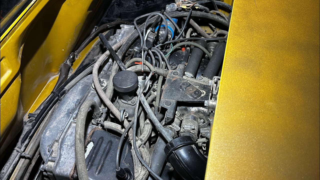 Porsche 914 engine turns for the first time. - YouTube