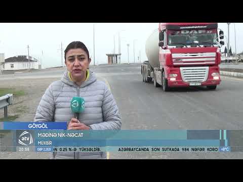 Göygölün Hacıməlik qəsəbəsindəki magistral yolda təhlükə