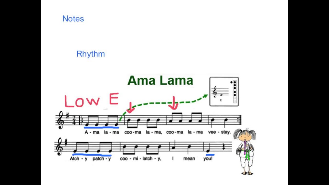 Recorder Repair Ama lama - YouTube