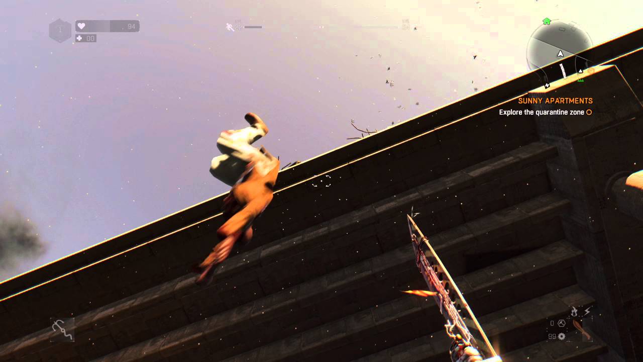 Dying Light zombie fall - YouTube