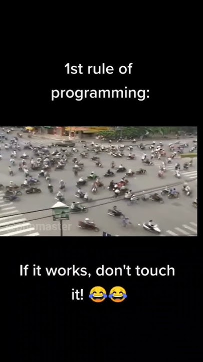 1st Rule of Programming #coder #programming #programmer_life - YouTube
