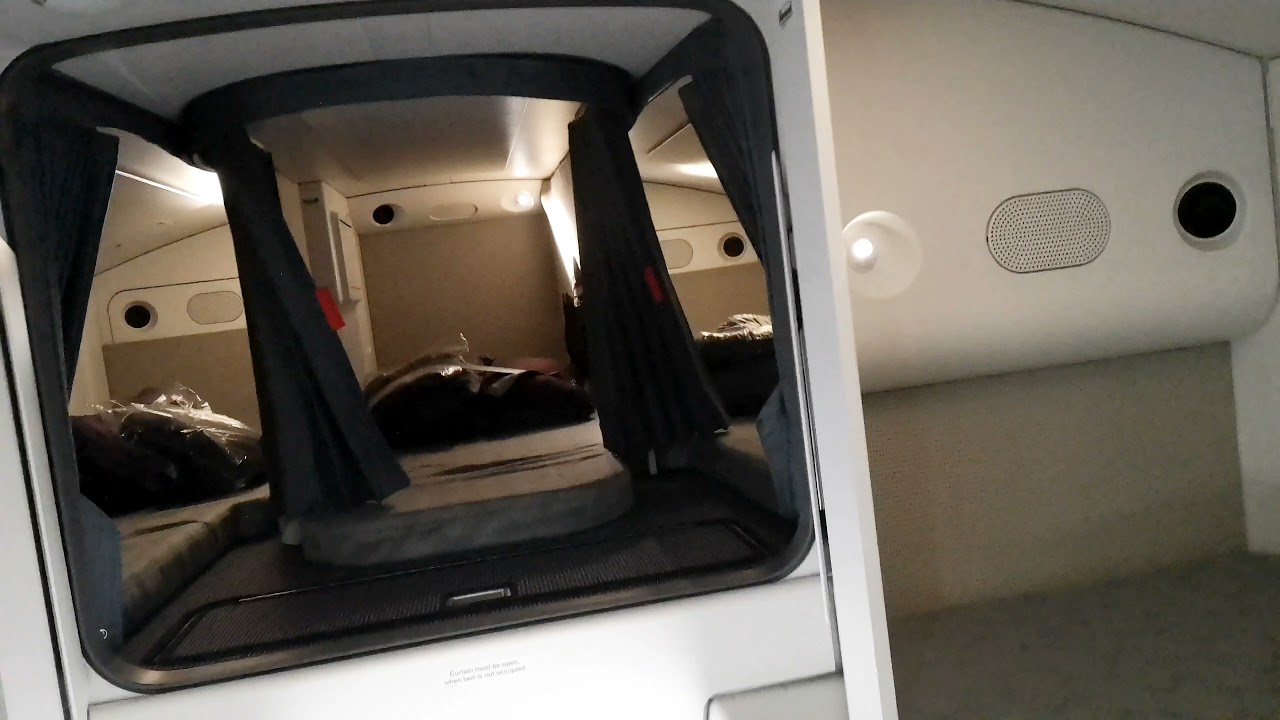 Airbus A350-900 cabin crew rest quarters. - YouTube