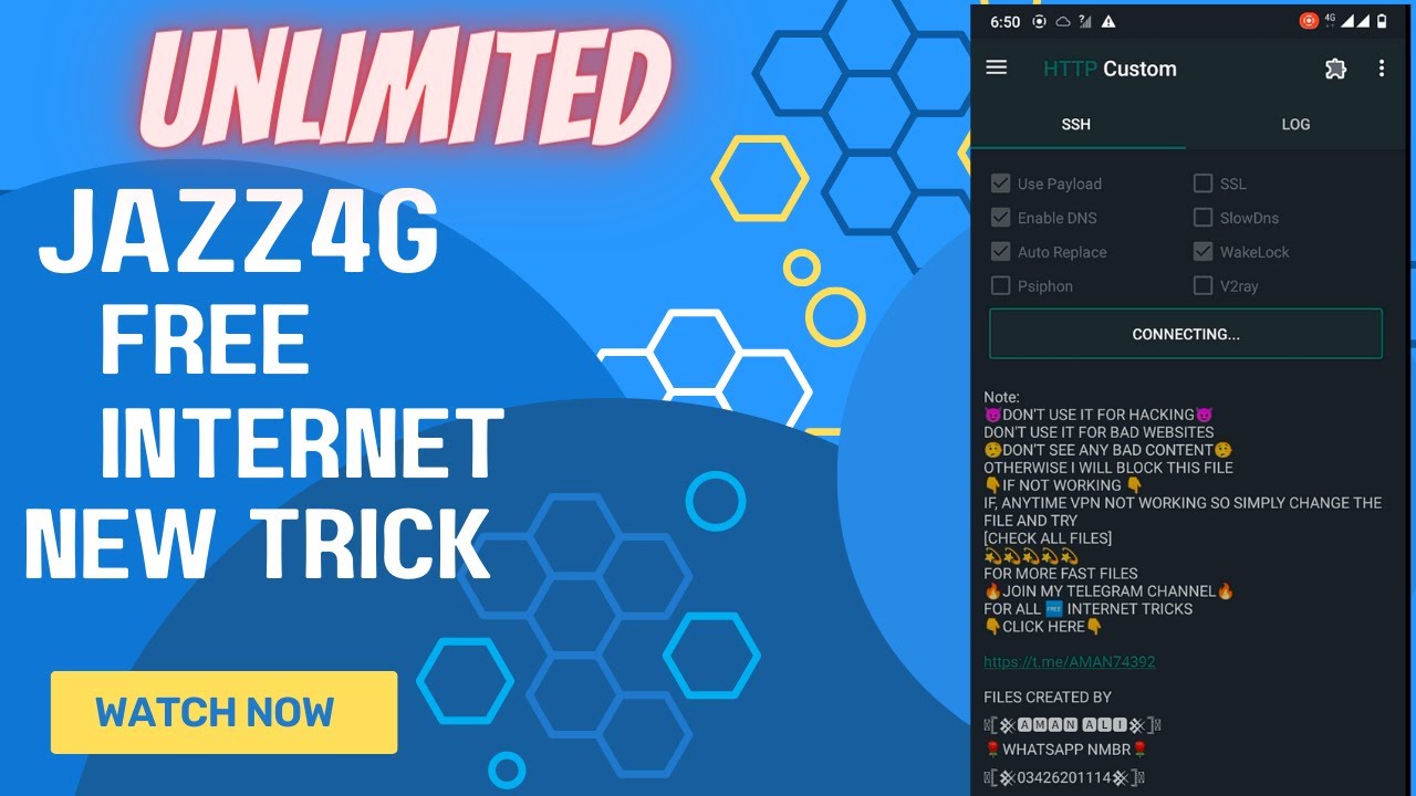 Jazz Free Internet || Jazz 4G Fast Internet New Trick Unlimited 2022 ...