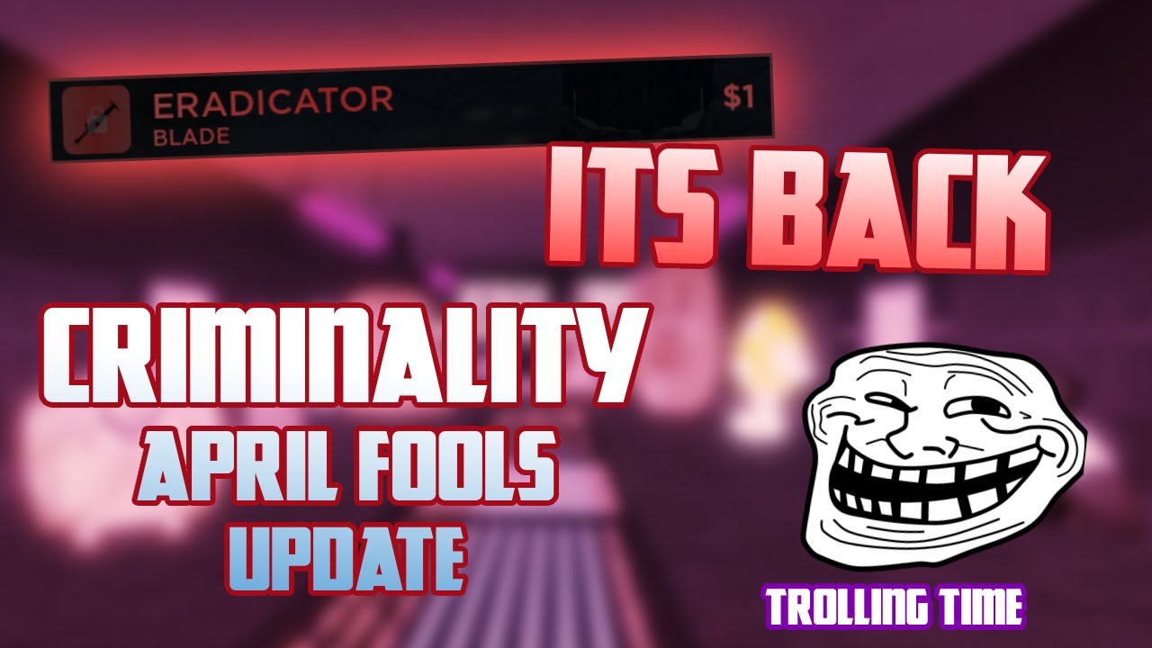 Roblox Criminality April Fools Update | Everything Changed | - YouTube