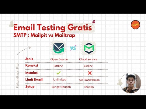 Cara Buat SMTP Testing Gratis Unlimited & Offline | Mailpit & Mailtrap | Testing Email di Laravel 12