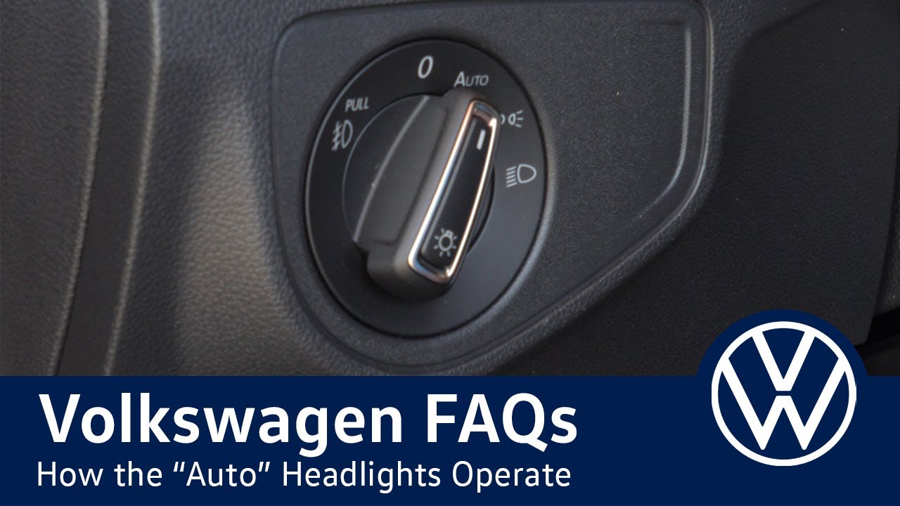 VW FAQ - How the "Auto" Headlights Operate - YouTube