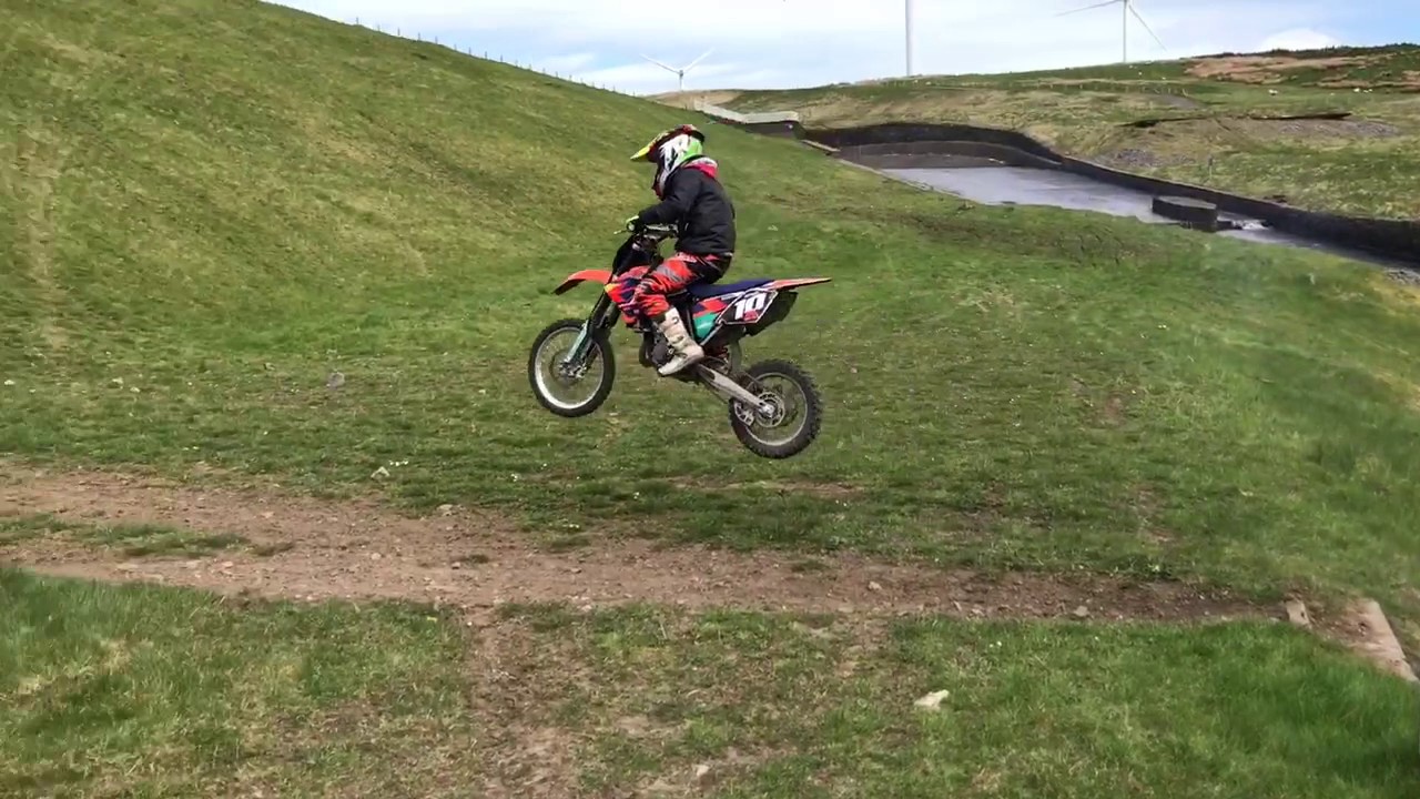 KTM 85 steps jump - YouTube