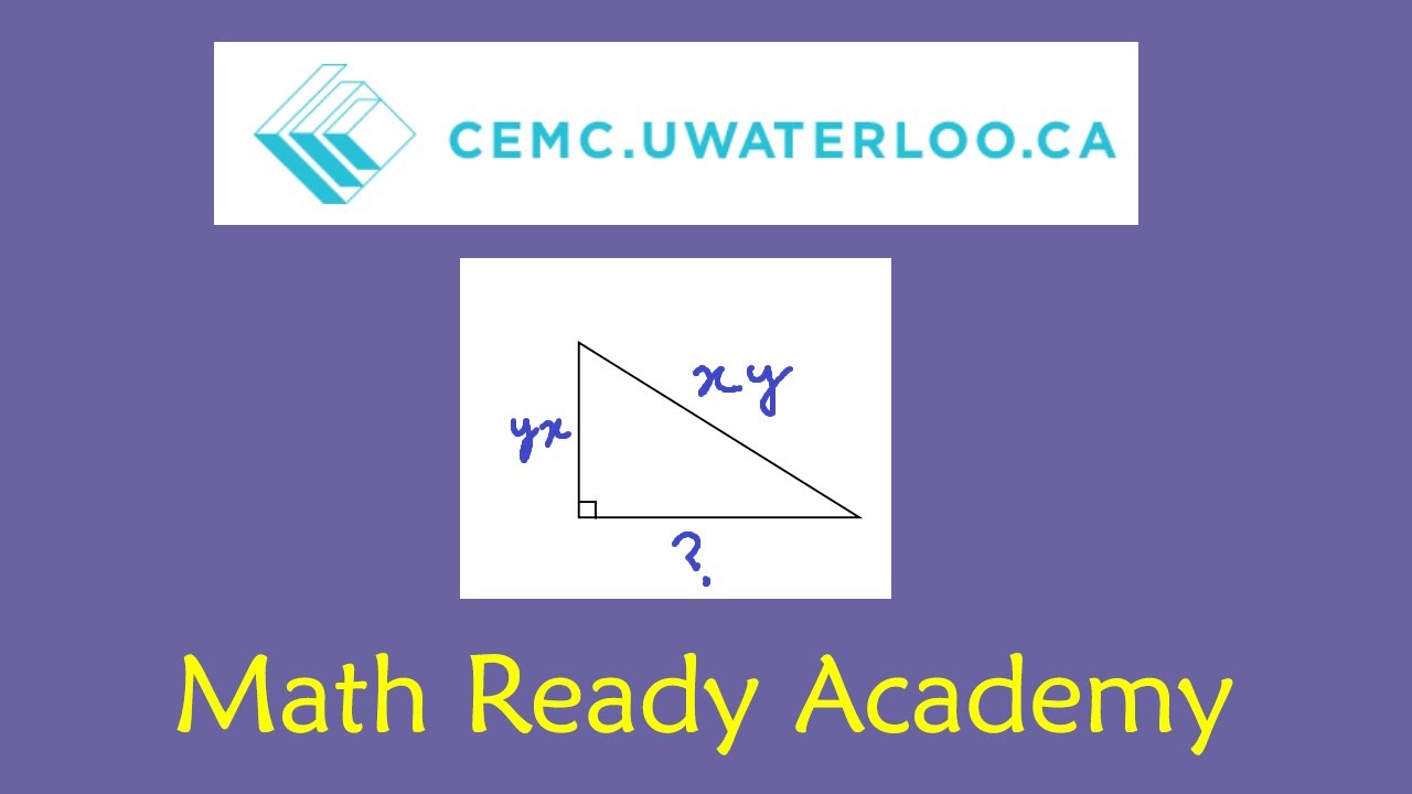 Problem of the week: Right Angle Triangle Problem - Sides in Reverse ...