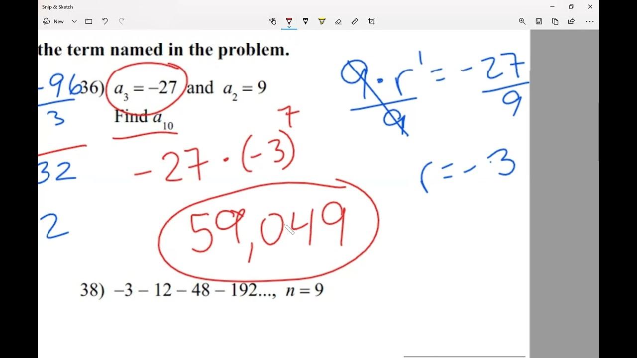 Leonzo geometric sequence explicit formula - YouTube