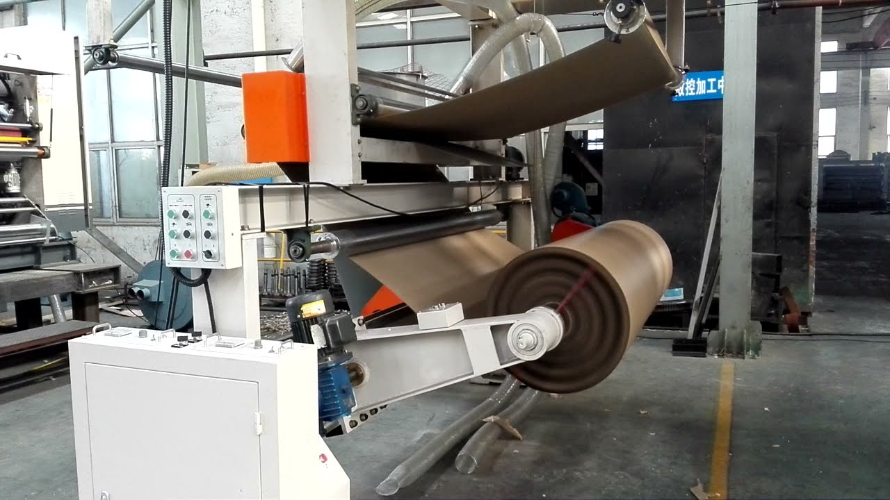 Single Face Rolls Rewinder/Rewinding Machine - YouTube