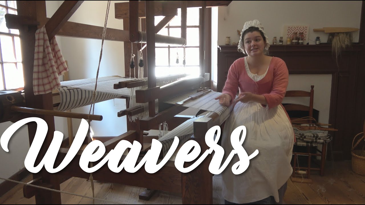 Visiting the Weavers (Colonial Williamsburg, Part 46) - YouTube