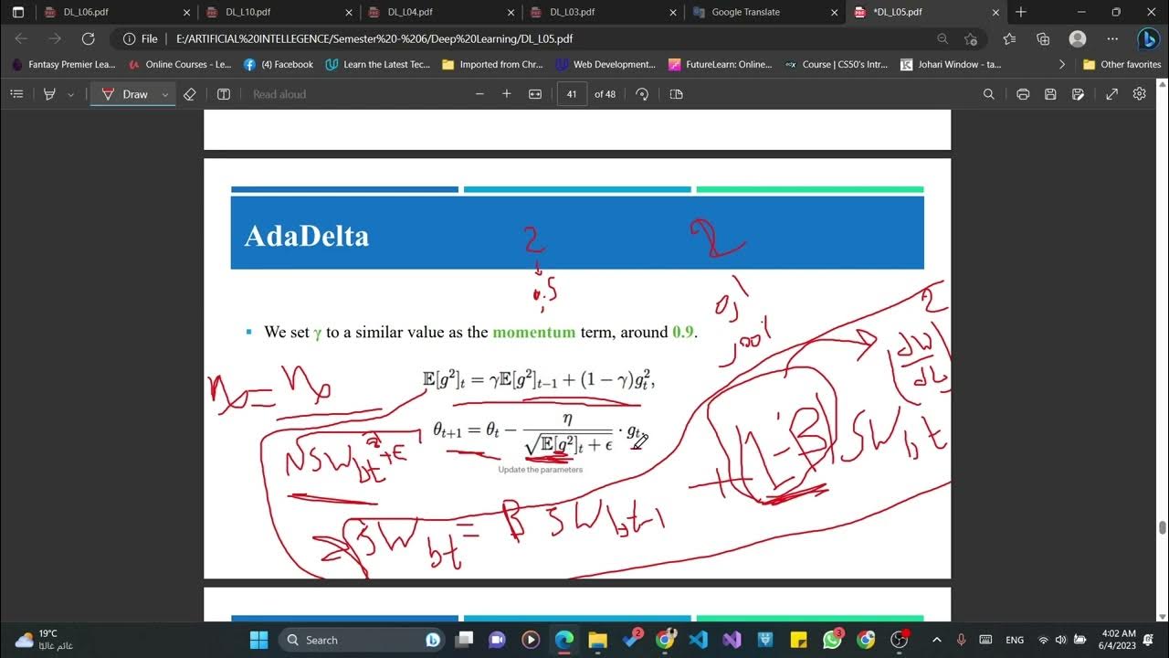 Optimization For Training Neural Network - Lecture 5 (Part 2 ) - YouTube
