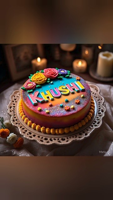 Khushi Name Cake 🎂| On Request| Part 1| Part 2 on its way 👍🏻| # ...