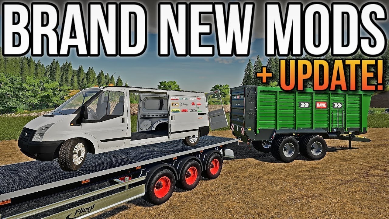 TRAILER UPDATE + WORKSHOP VAN! | New Mods For FS19! - YouTube