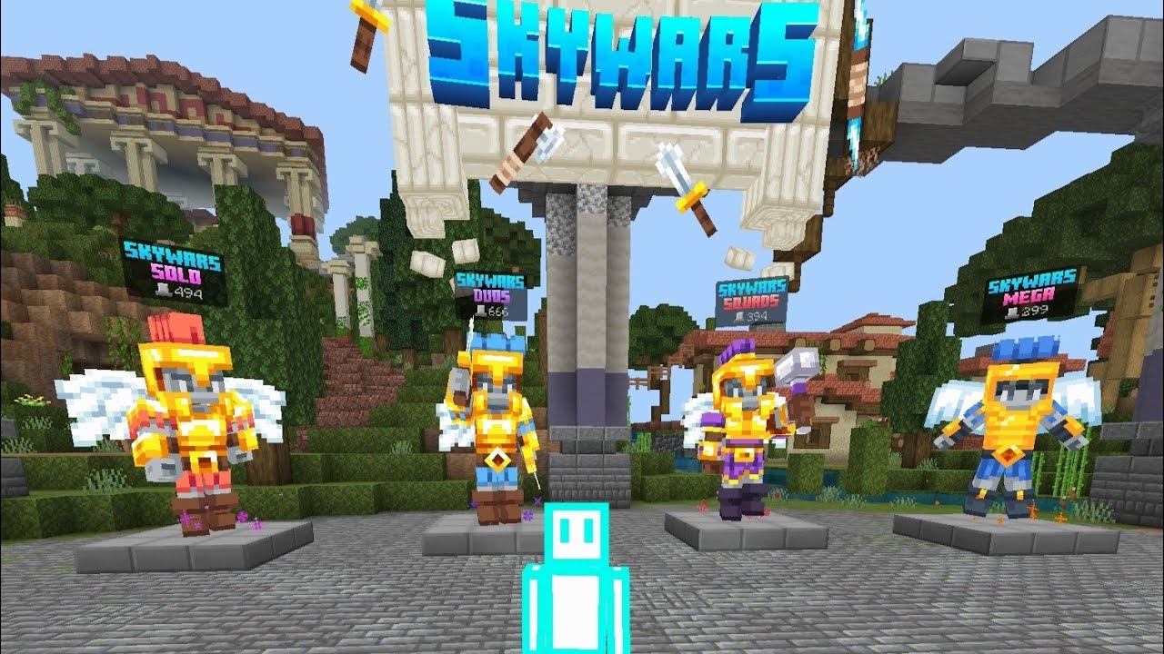 Hive Skywars (MCPE) - YouTube