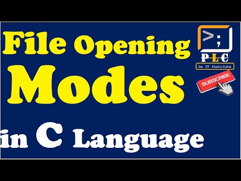 C programming Part 100, File Opening Modes in C language, read(“r”), write(“w”) and append(“a ...