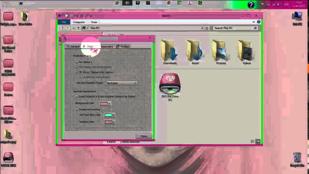 Como poner barra lateral a las ventanas (Findexer) Personalización paso ...