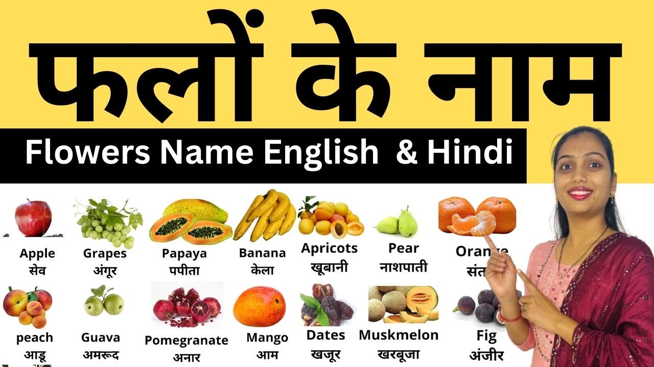 Falon Ke Naam English Mein | फलों के नाम | Falon Ke Naam Hindi Mein | Fruits Name Hindi ...