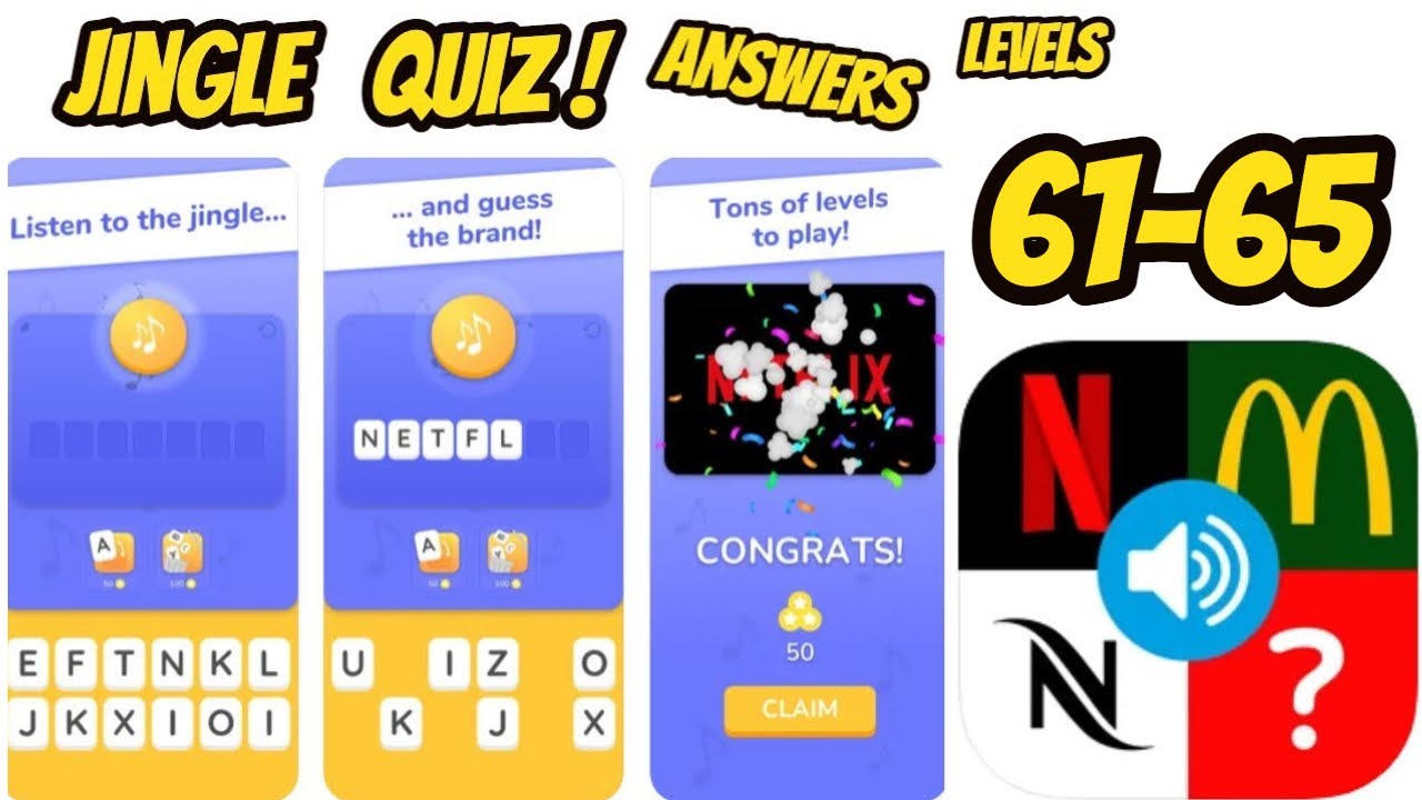 Jingle Quiz ‪Game All levels 61-65 Gameplay Walkthrough (iOS-Android ...