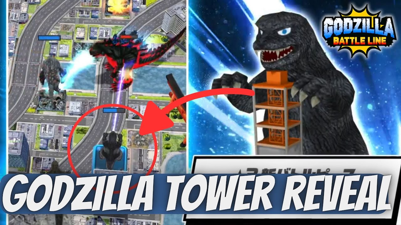 3☆ GODZILLA TOWER GAMEPLAY OFFICIALLY REVEALED! HUGE DEFENSE POTENTIAL ...